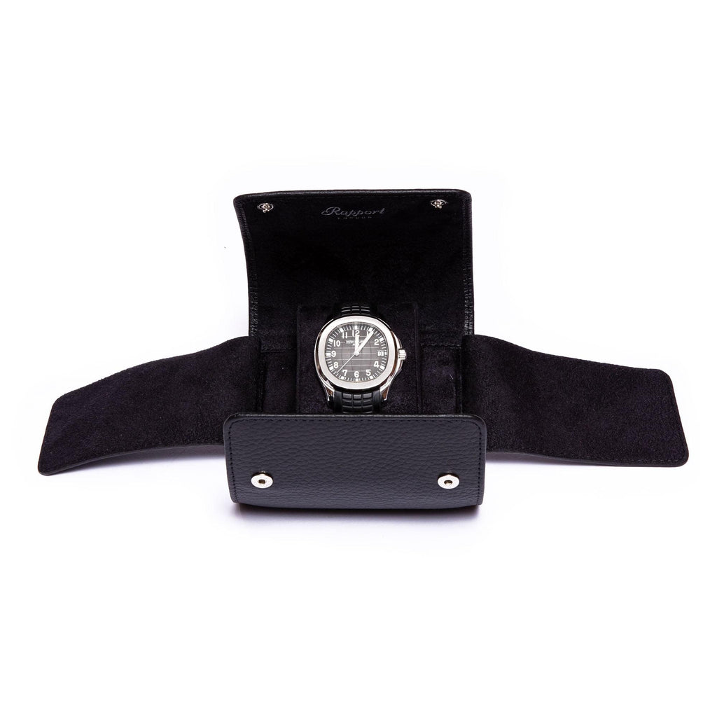 Berkeley Single Watch Roll - Black | Watch Winder Pros