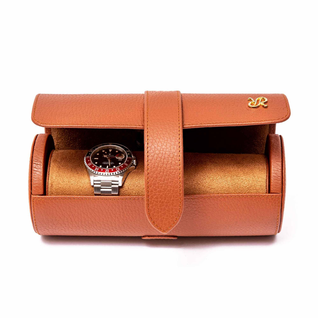 Berkeley Three Watch Roll - Tan – Watch Winder Pros