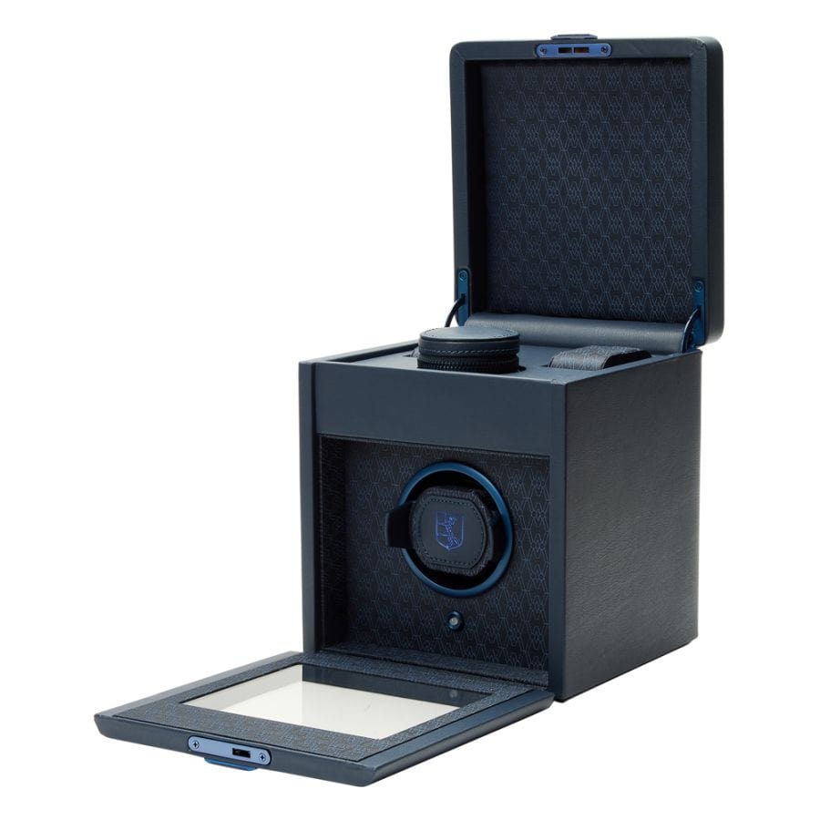 Earth Single Watch Winder Midnight Blue 190317 | Watch Winder Pros