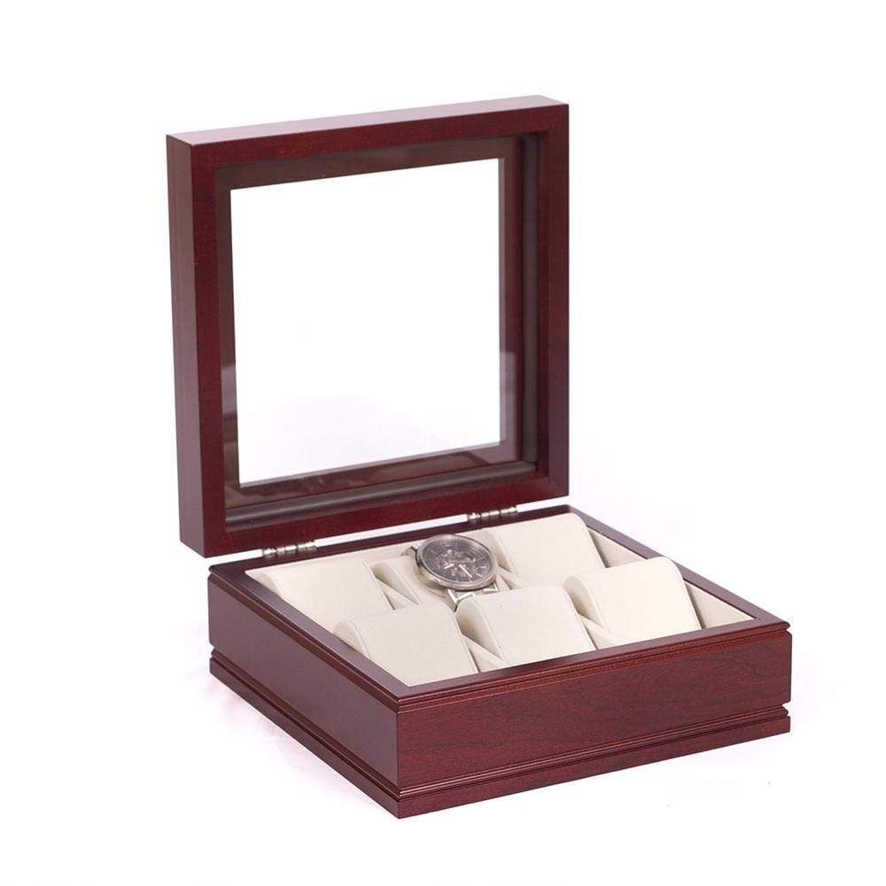American Chest - The Lieutenant; Six Watch Glass Top Storage Chest ...