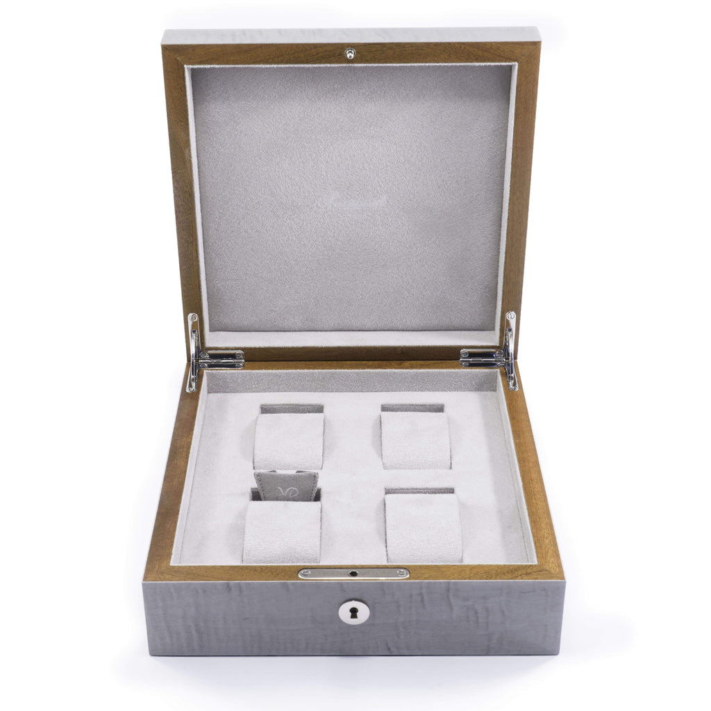 Rapport Heritage 4 Watch Case - Grey – Watch Winder Pros