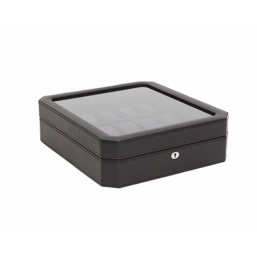 WOLF WINDSOR 15PC WATCH BOX - Black / Purple | Watch Winder Pros